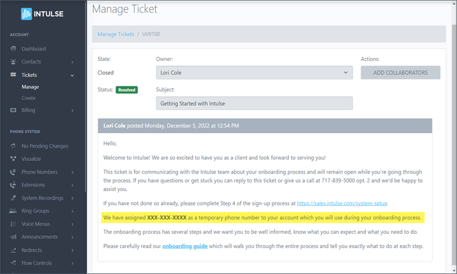 Onboarding Step 2 | Intulse Support