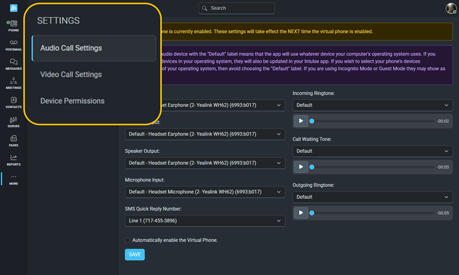 Phone | Intulse Support