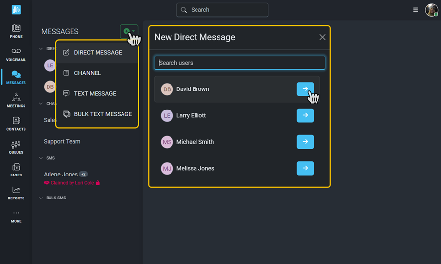 Messages | Intulse Support