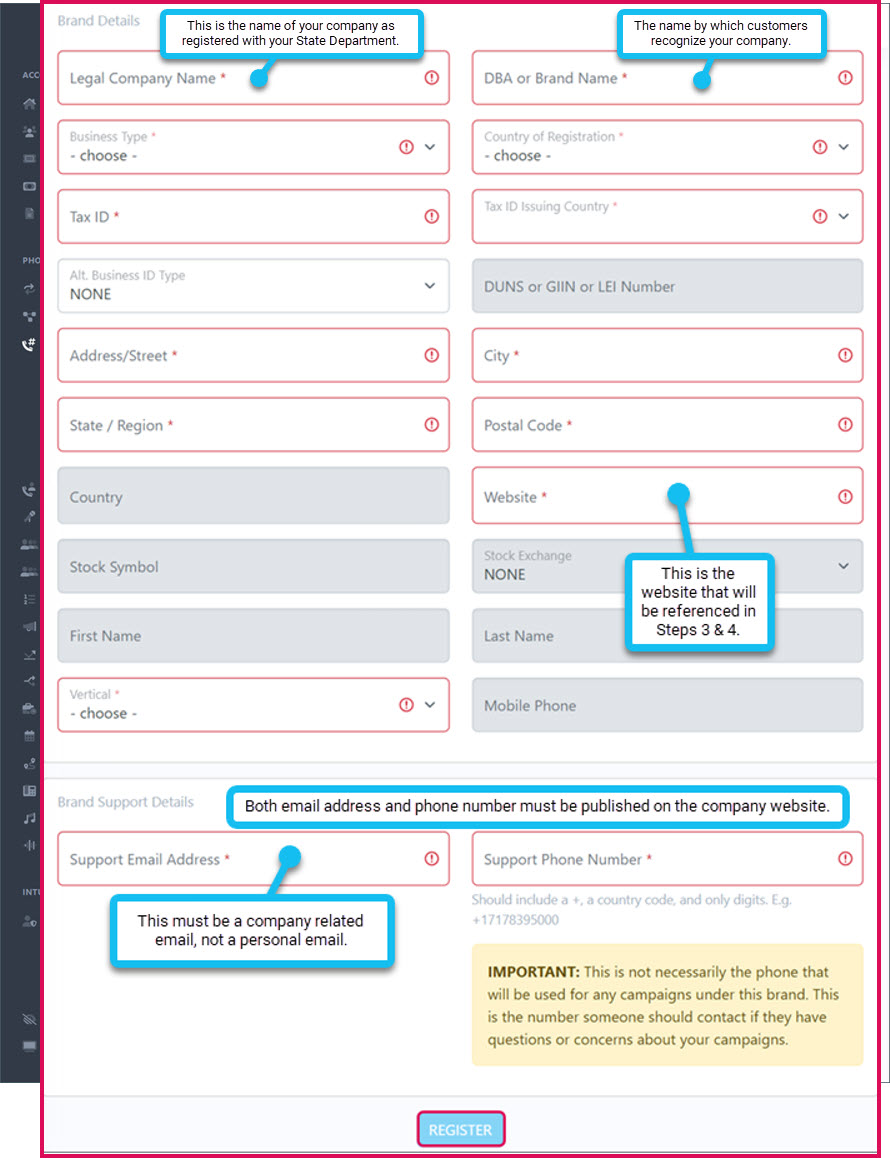 10DLC Registration | Intulse Support