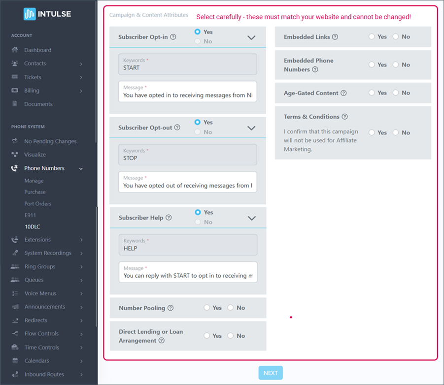 10DLC Registration | Intulse Support